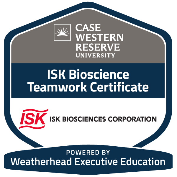 Weatherhead Executive Education: ISK Bioscience Teamwork Certificate ...