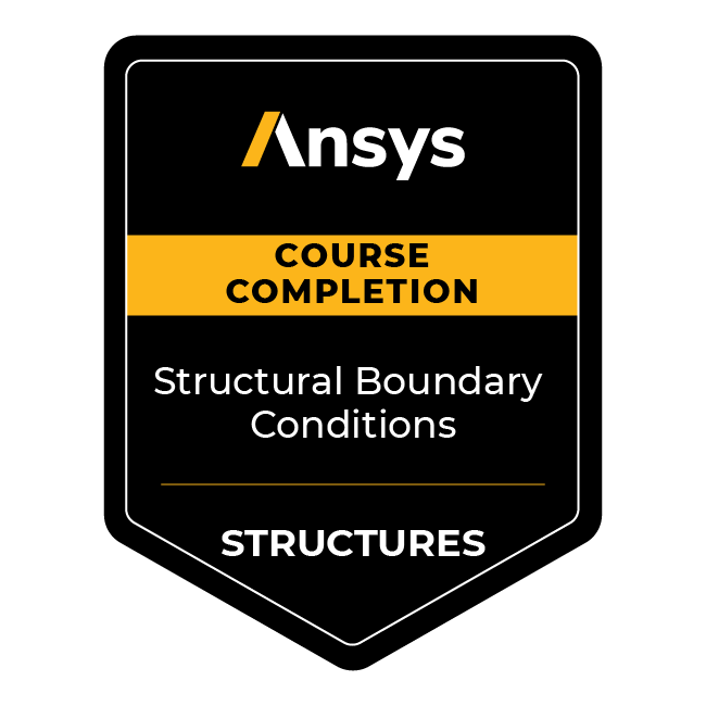 Ansys Course Completion Structural Boundary Conditions Credly