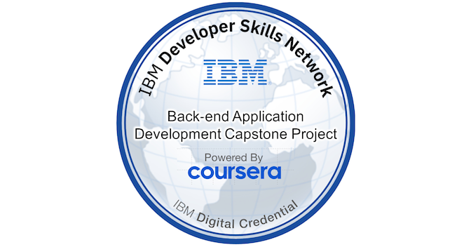 Back-end Application Development Capstone Project - Credly