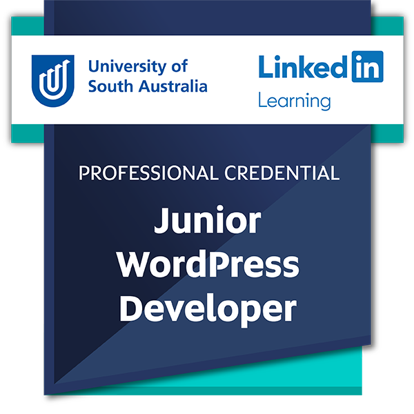 Professional Credential: Junior WordPress Developer - Credly