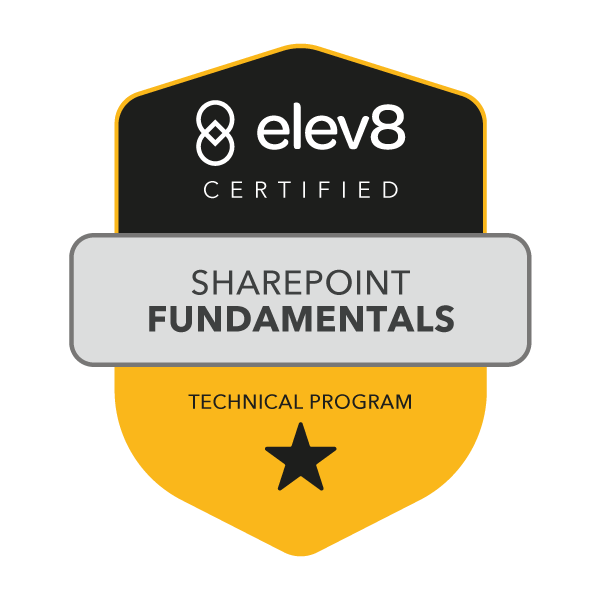 SHAREPOINT FUNDAMENTALS Technical program - Credly