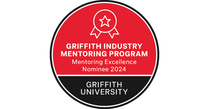 Griffith Industry Mentoring Program - Mentoring Excellence Nominee 2024 - Credly
