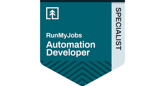RunMyJobs Automation Developer: Specialist - Credly