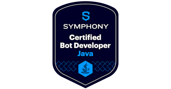 Symphony Certified Bot Developer (Java) - Credly