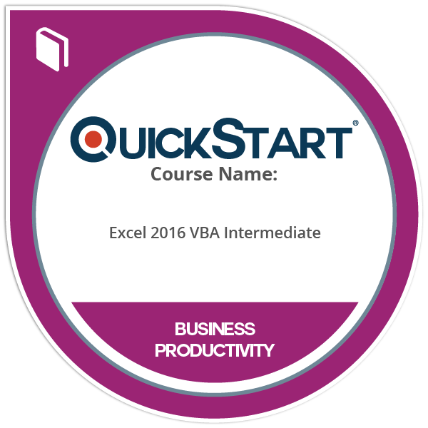 Excel 2016 VBA Intermediate - Credly Excel 2016 VBA Intermediate - Credly