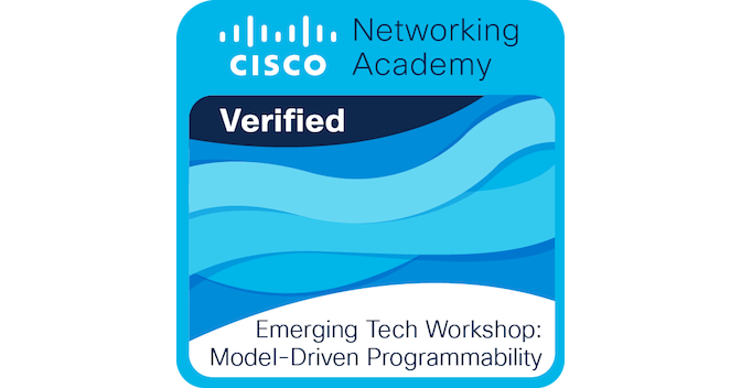 Emerging Technologies Workshop: Model Driven Programmability - Credly