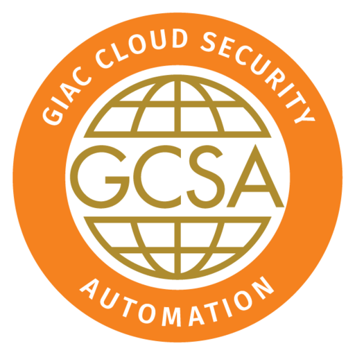 GIAC Cloud Security Automation Certification (GCSA) - Credly