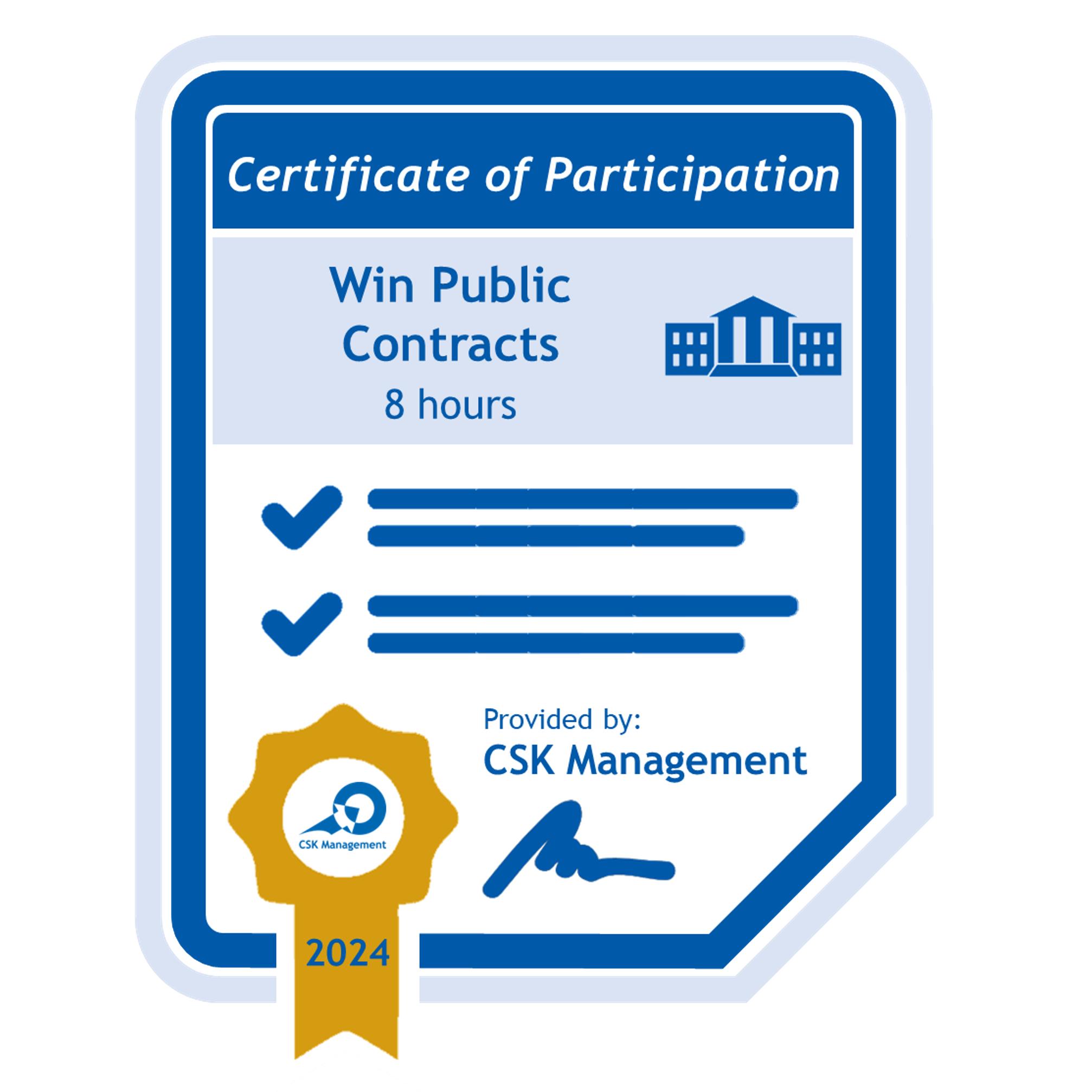 Win Public Contracts 2024 - Credly