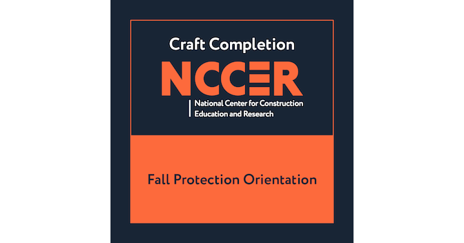 NCCER Fall Protection Orientation - Credly