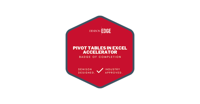 Pivot Tables In Excel Accelerator - Credly