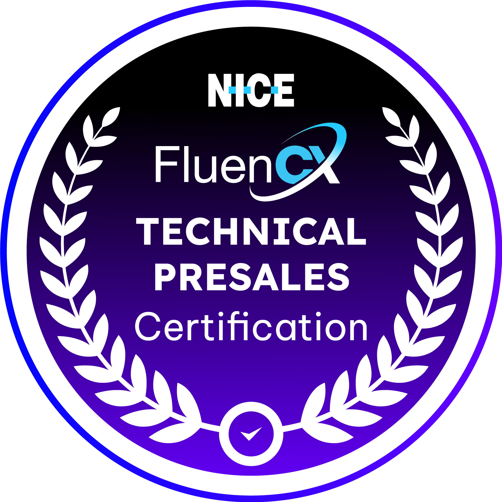 NICE FluenCX Technical Presales Certification - Credly