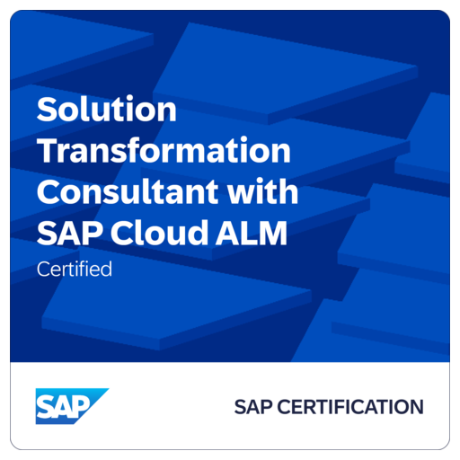 SAP Certified - Solution Transformation Consultant with SAP Cloud ALM ...