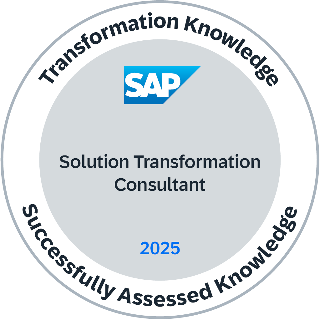 Transformation Knowledge 2025 - Solution Transformation Consultant - Credly