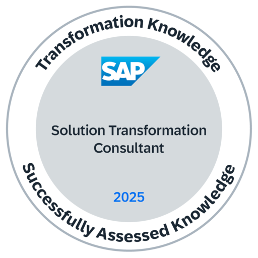 Transformation Knowledge 2025 - Solution Transformation Consultant - Credly