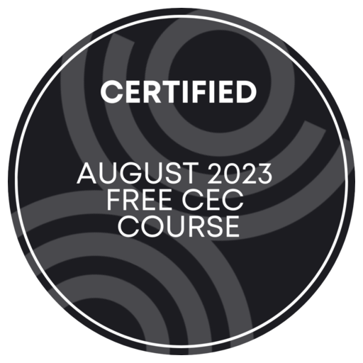NETWORK August 2023 CEC Course - Credly