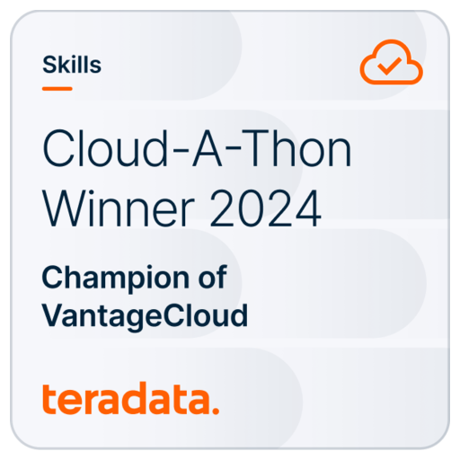 Cloud-a-thon winner 2024 - Credly