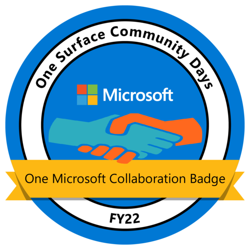 One Microsoft Collaboration Badge - Credly