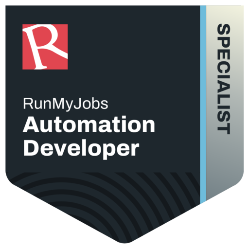 RunMyJobs Automation Developer: Specialist - Credly