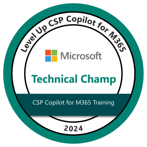 Level Up CSP Copilot for M365 Technical Champion - Credly