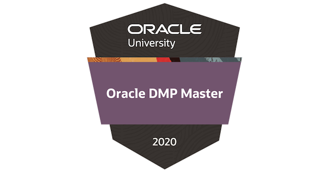 Oracle DMP Master 2020 - Credly