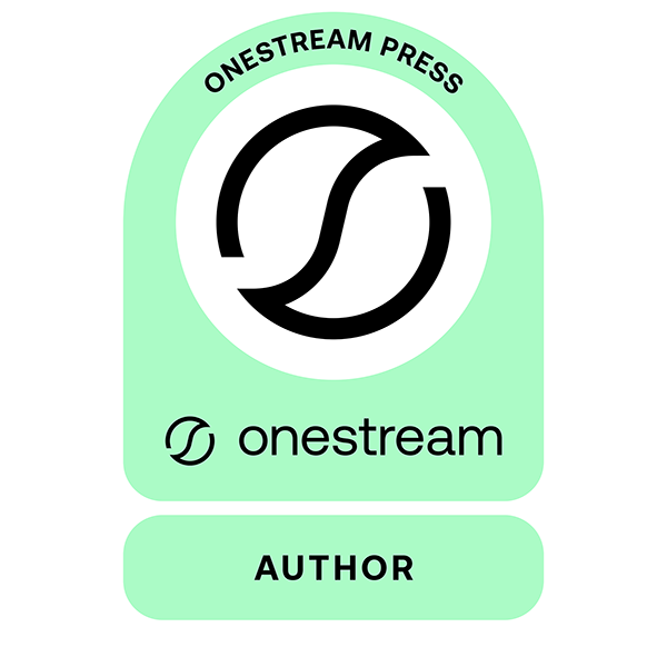 OneStream Press Author - Credly