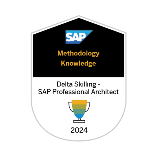 Methodology Knowledge 2024 - Delta Skilling - SAP Professional Architect - Credly