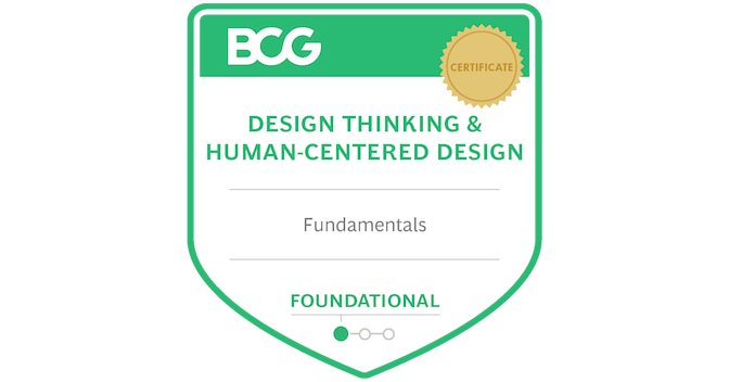 Design Thinking & Human-Centered Design: Fundamentals - Credly