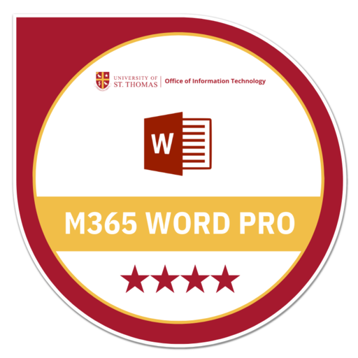 Microsoft 365 Word Pro - Credly