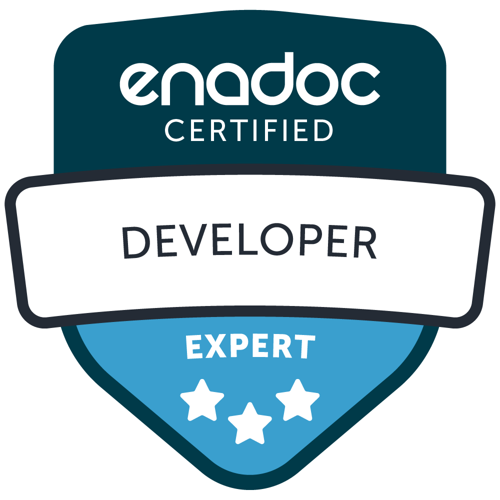 Enadoc Certified: Developer Expert - Credly
