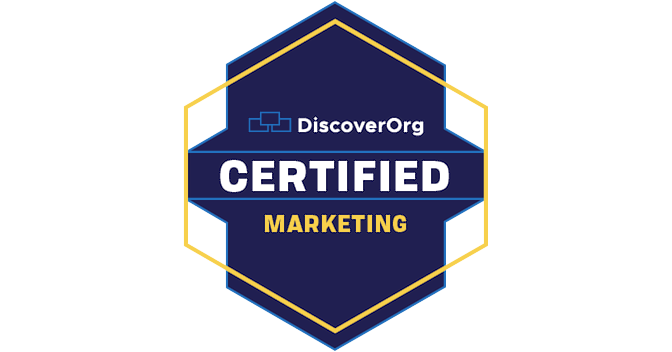 DiscoverOrg Certification for Marketing - Credly