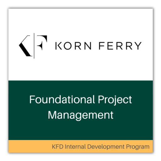 Foundational Project Management - KFD Internal Development - Credly
