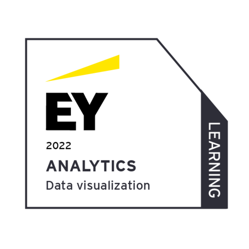 EY Analytics - Data Visualization - Learning (2022) - Credly