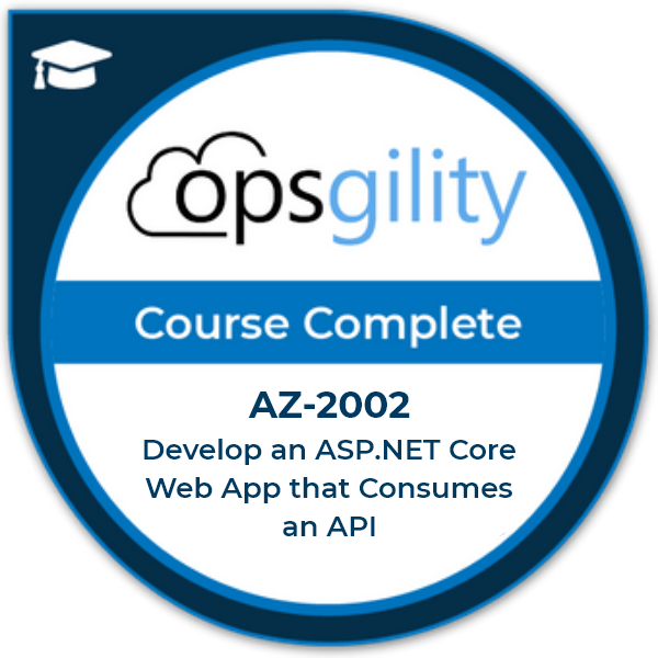 Az 2002 Develop An Asp Net Core Web App That Consumes An Api Credly