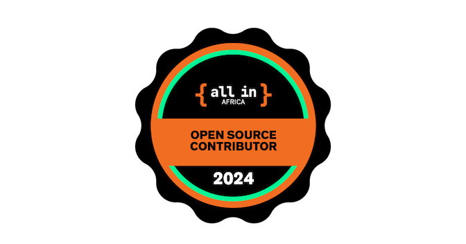 All In Africa Open Source Contributor - Credly