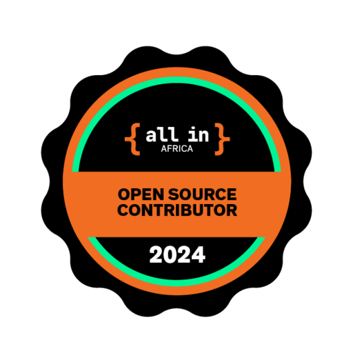 All In Africa Open Source Contributor - Credly
