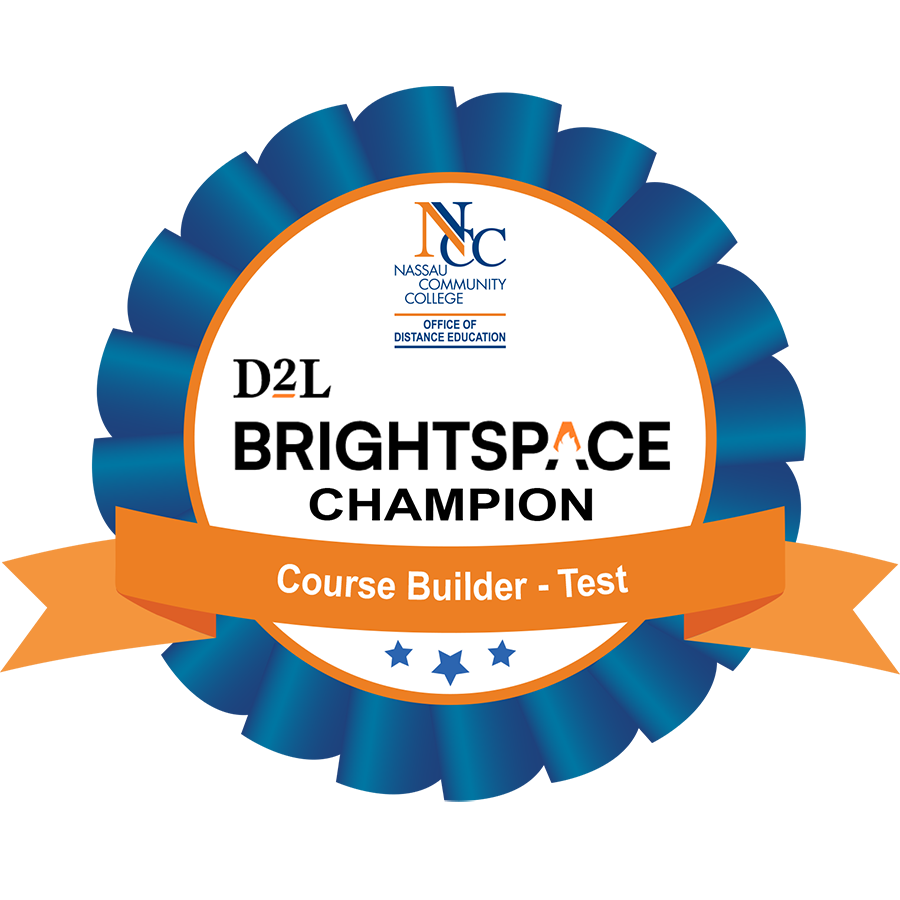 D2L Brightspace Champion - Course Builder - Credly