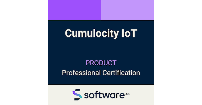 Software AG Certified Cumulocity IoT Professional - Credly