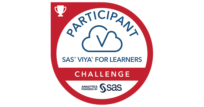 SAS® Viya® for Learners Challenge - Credly