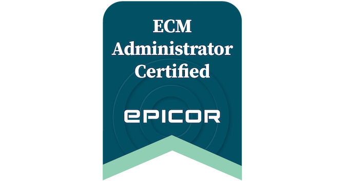 Epicor ECM Administrator - Credly