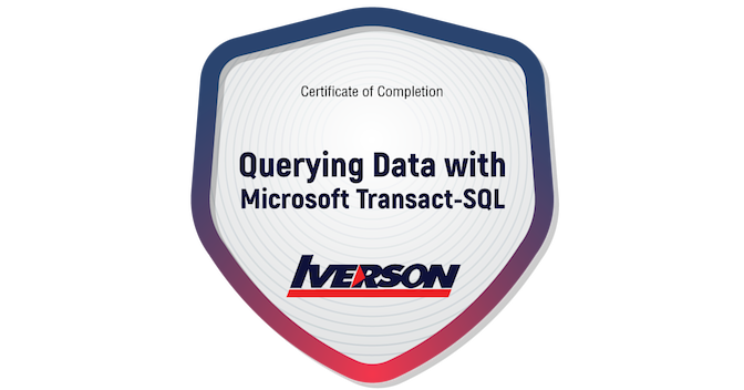 Querying Data with Microsoft Transact-SQL - Credly