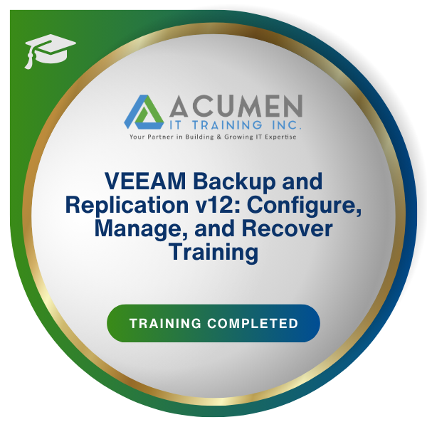 VEEAM Backup and Replication v12: Configure, Manage, and Recover ...