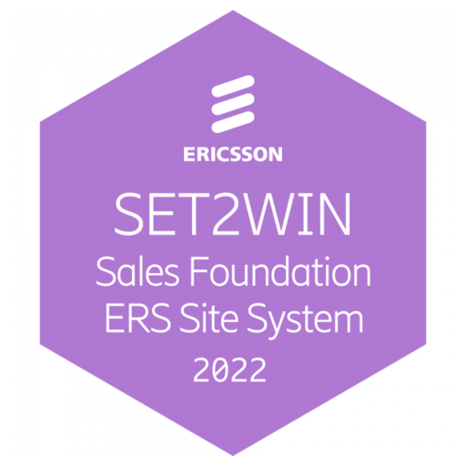 SET2WIN Sales Foundation ERS Site System badge 2022 - Credly