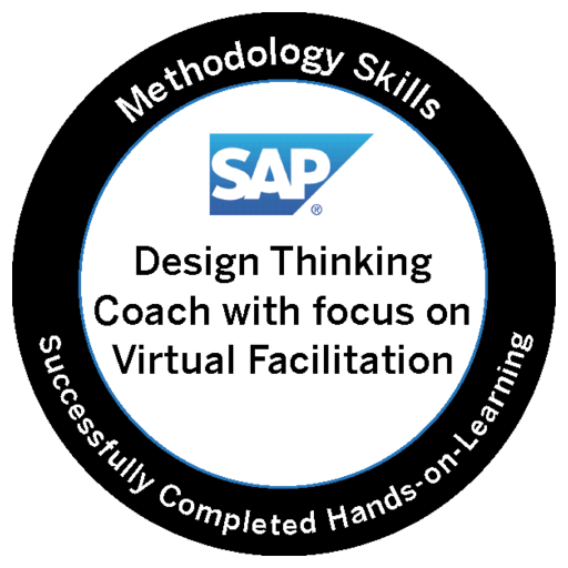 Methodology Skills - Design Thinking Coach with focus on Virtual Facilitation - Credly