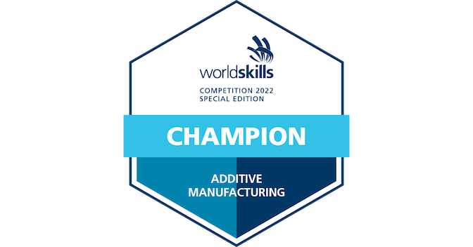 WorldSkills Competition 2022 Special Edition - Champion - Additive ...