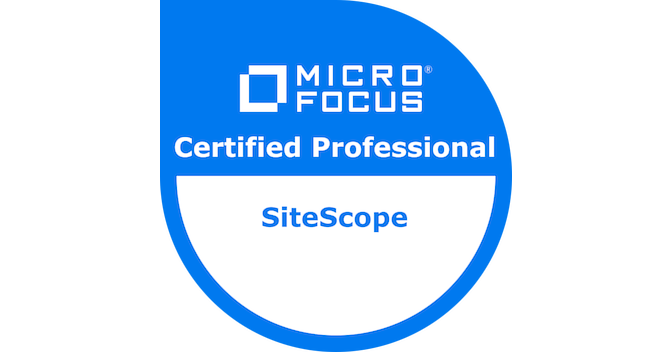 SiteScope Certified Professional - Credly