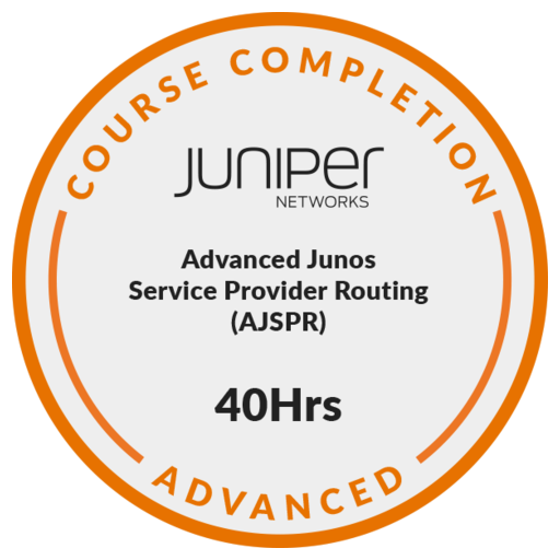 Advanced Junos Service Provider Routing (AJSPR) - Credly