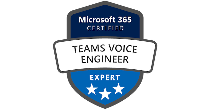 Microsoft 365 Certified: Teams Voice Engineer Expert* - Credly
