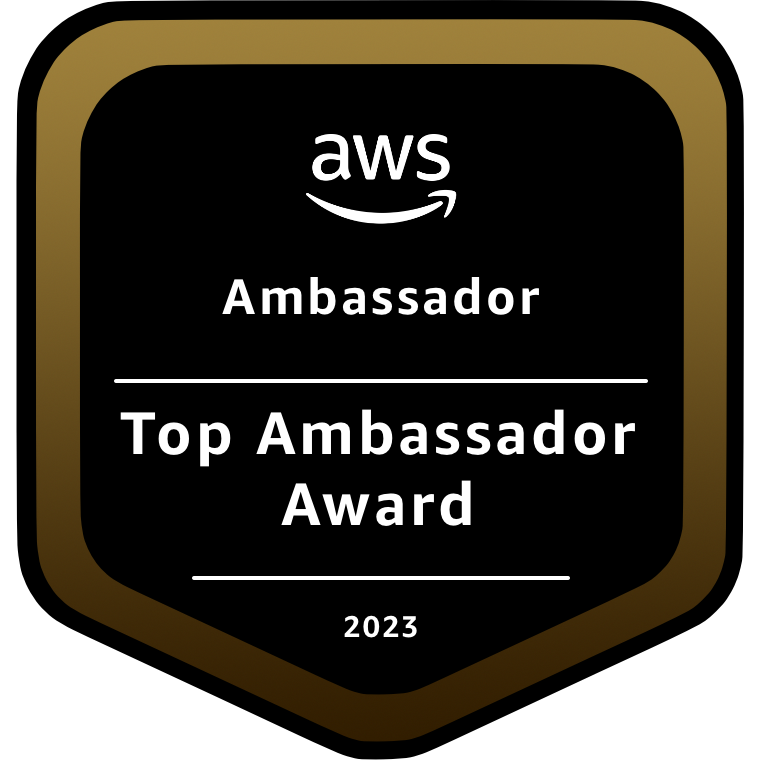 AWS Ambassador - Top Ambassador Award 2023 - Credly