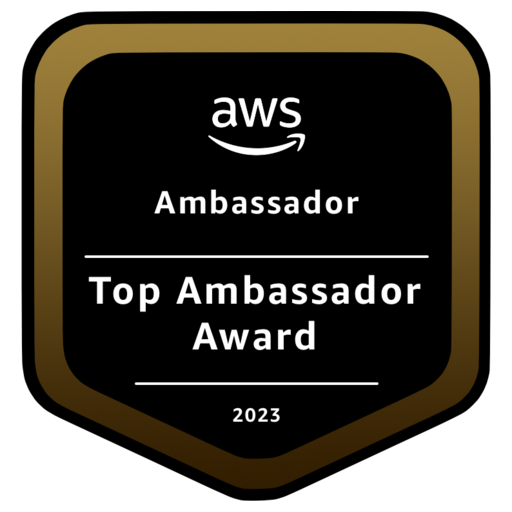 AWS Ambassador - Top Ambassador Award 2023 - Credly