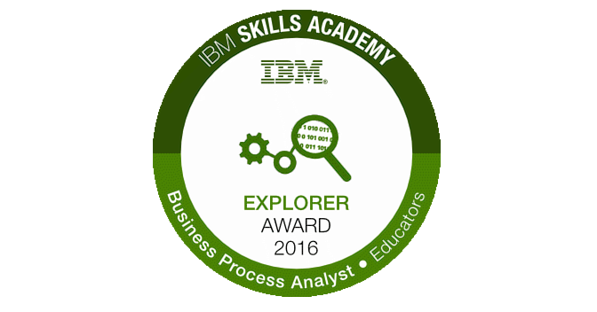 Business Process Analyst - Explorer Award for Educators 2016 - Credly